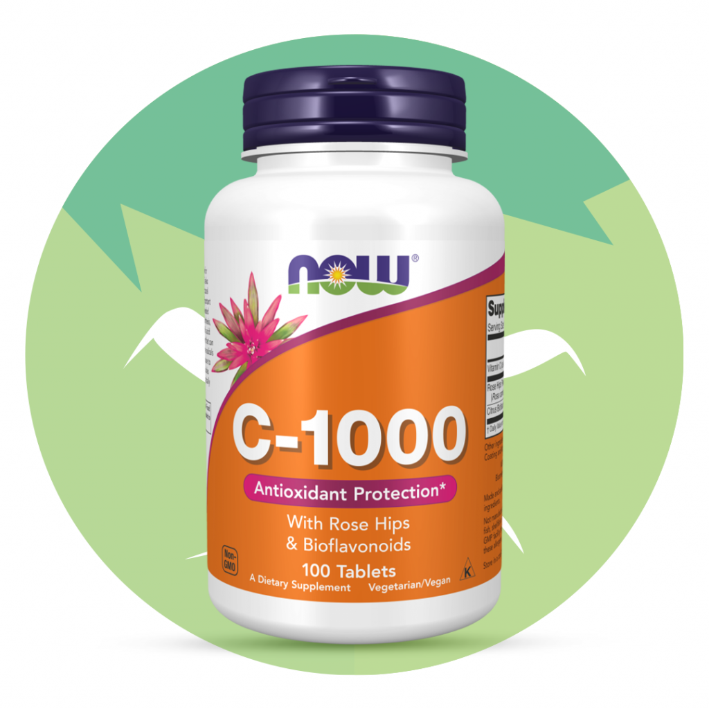 NOW Vitamin C-1000 100 Tablets - Hulk Muscles