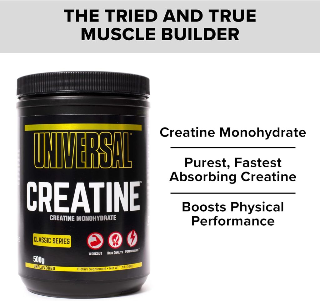 UNIVERSAL NUTRITION CREATINE MONOHYDRATE 500g 100 servings - Hulk Muscles