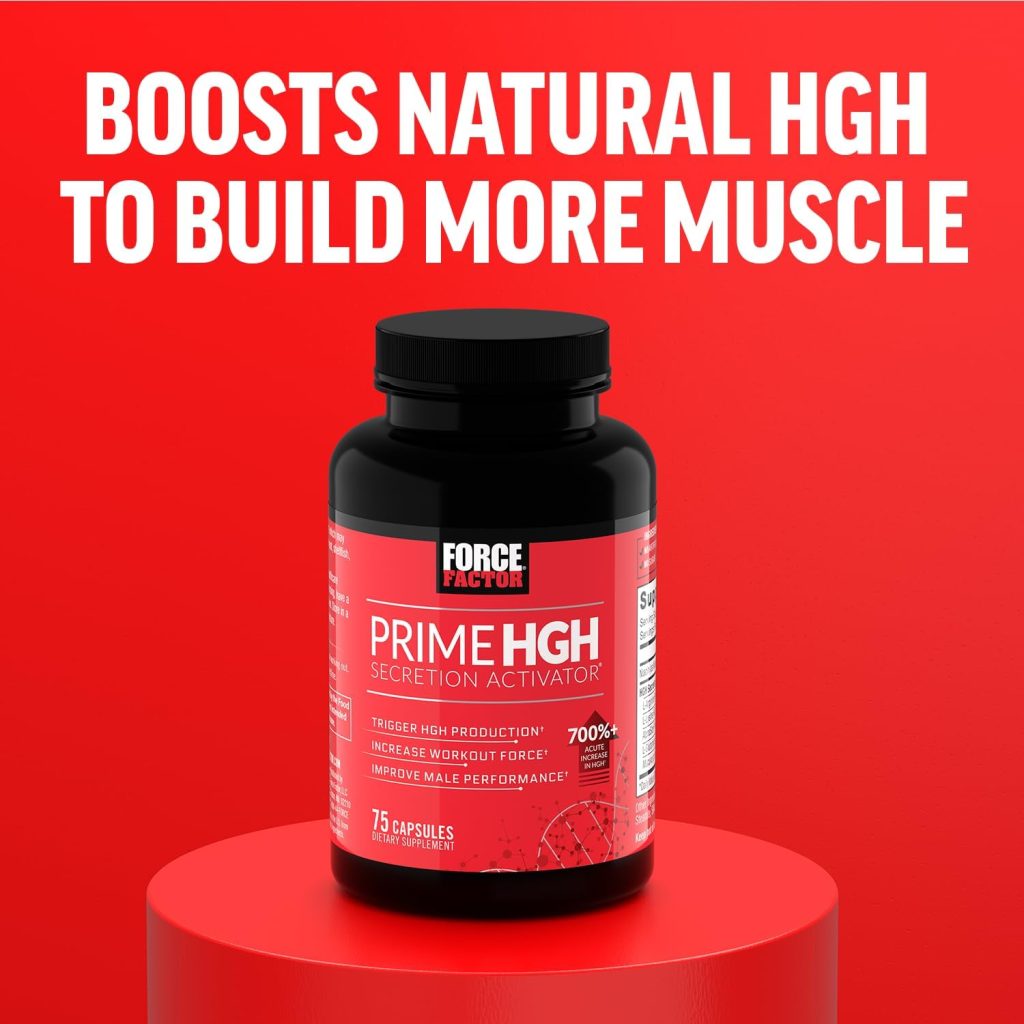 Force Factor Prime HGH Secretion Activator 75 Capsules - Hulk Muscles