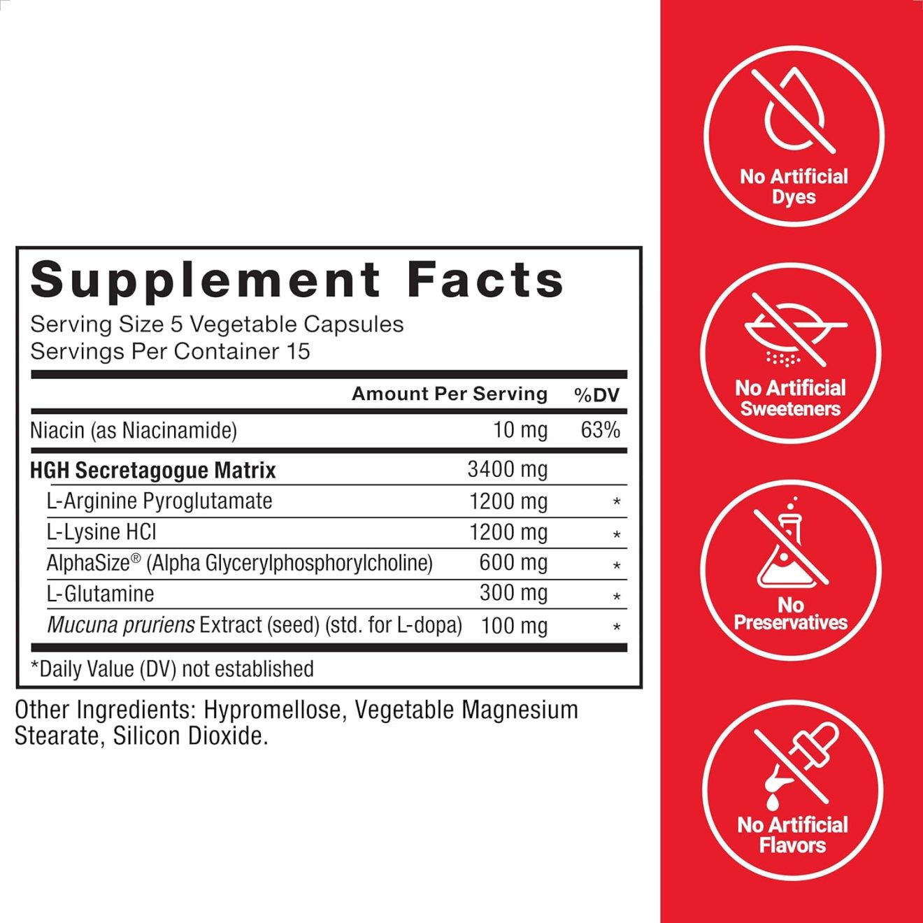 Force Factor Prime HGH Secretion Activator 75 Capsules - Hulk Muscles