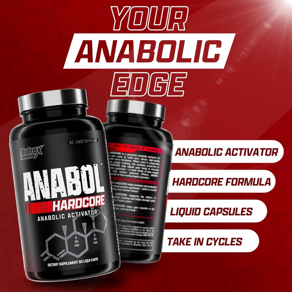 NUTREX ANABOL Hardcore 60 Capsules - Hulk Muscles