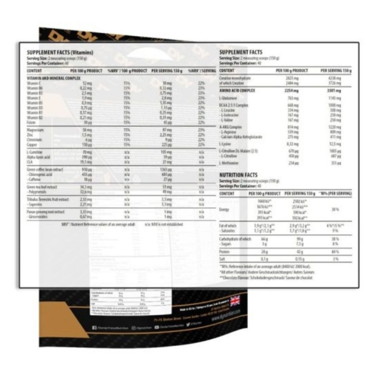 DY Metabolic Mass Gainer 6kg Bag - Hulk Muscles