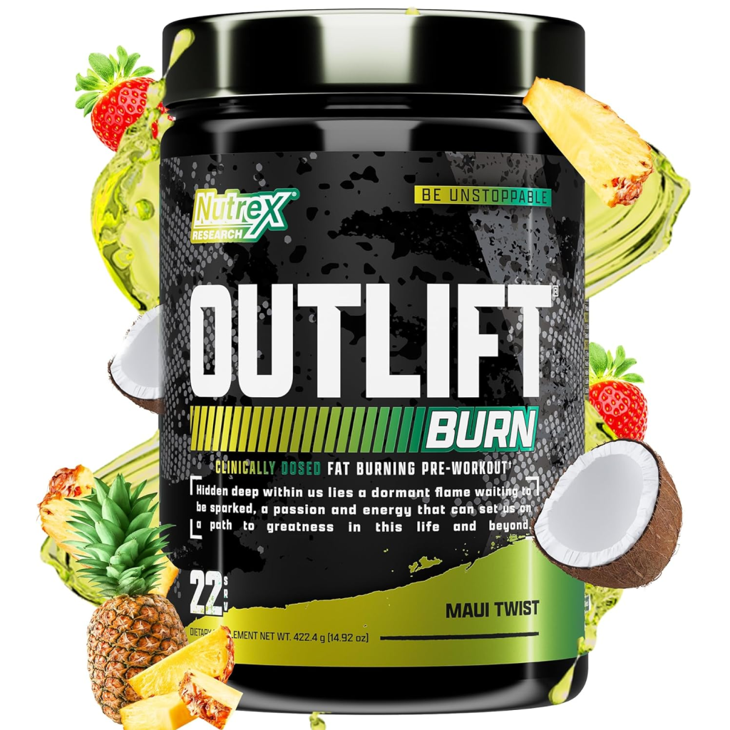 NUTREX OUTLIFT BURN Pre Workout 2in1 22 Servings - Hulk Muscles
