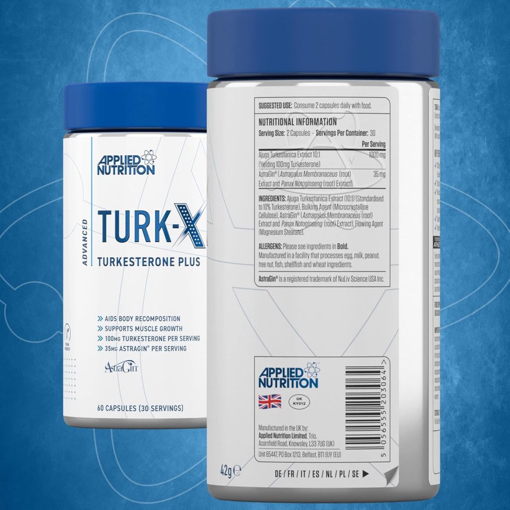 Applied Nutrition Turk-X Turkesterone Plus 60 Capsules - Hulk Muscles