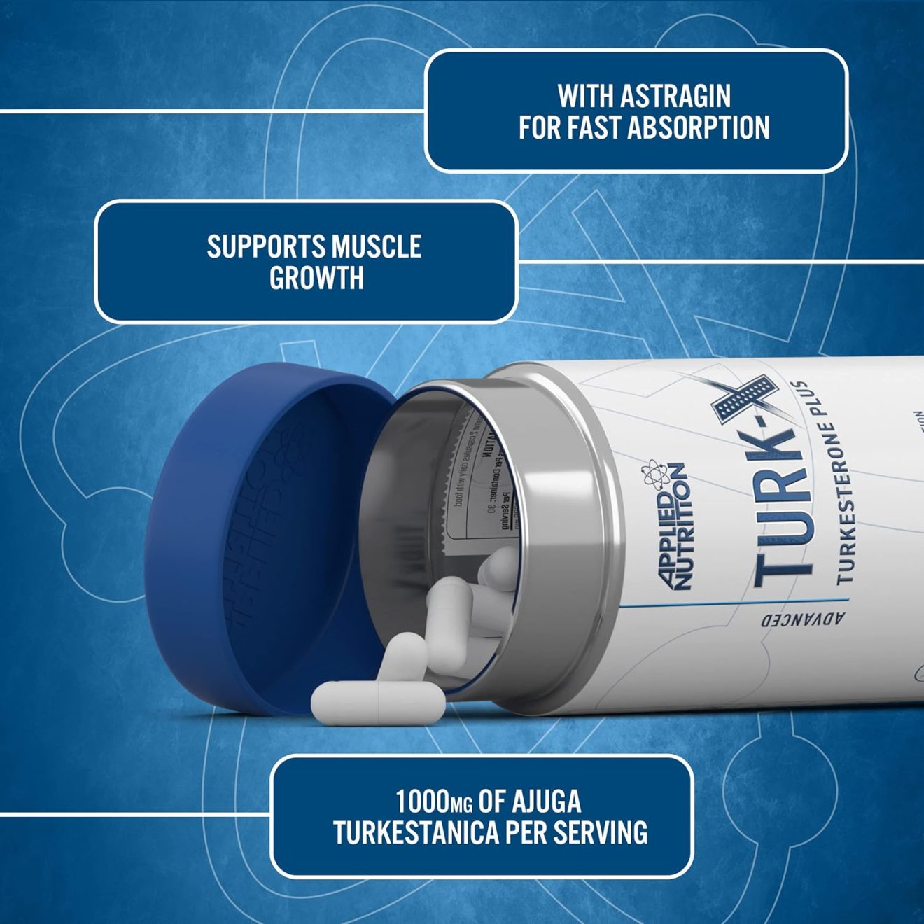 Applied Nutrition Turk-X Turkesterone Plus 60 Capsules - Hulk Muscles